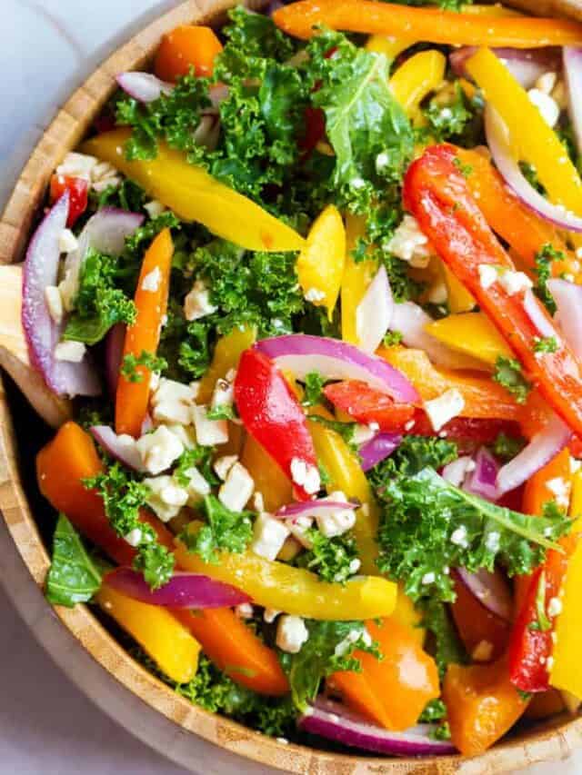 Marinated 3 Pepper Salad | Randa Nutrition