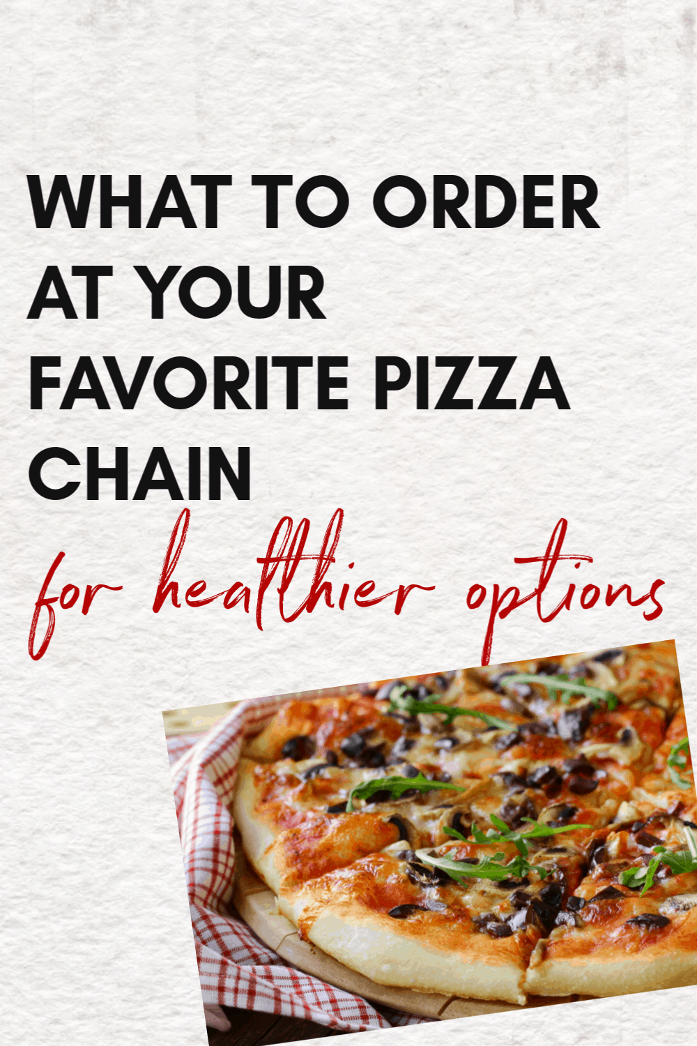 Healthy Pizza Delivery and Take Out Options | Randa Nutrition