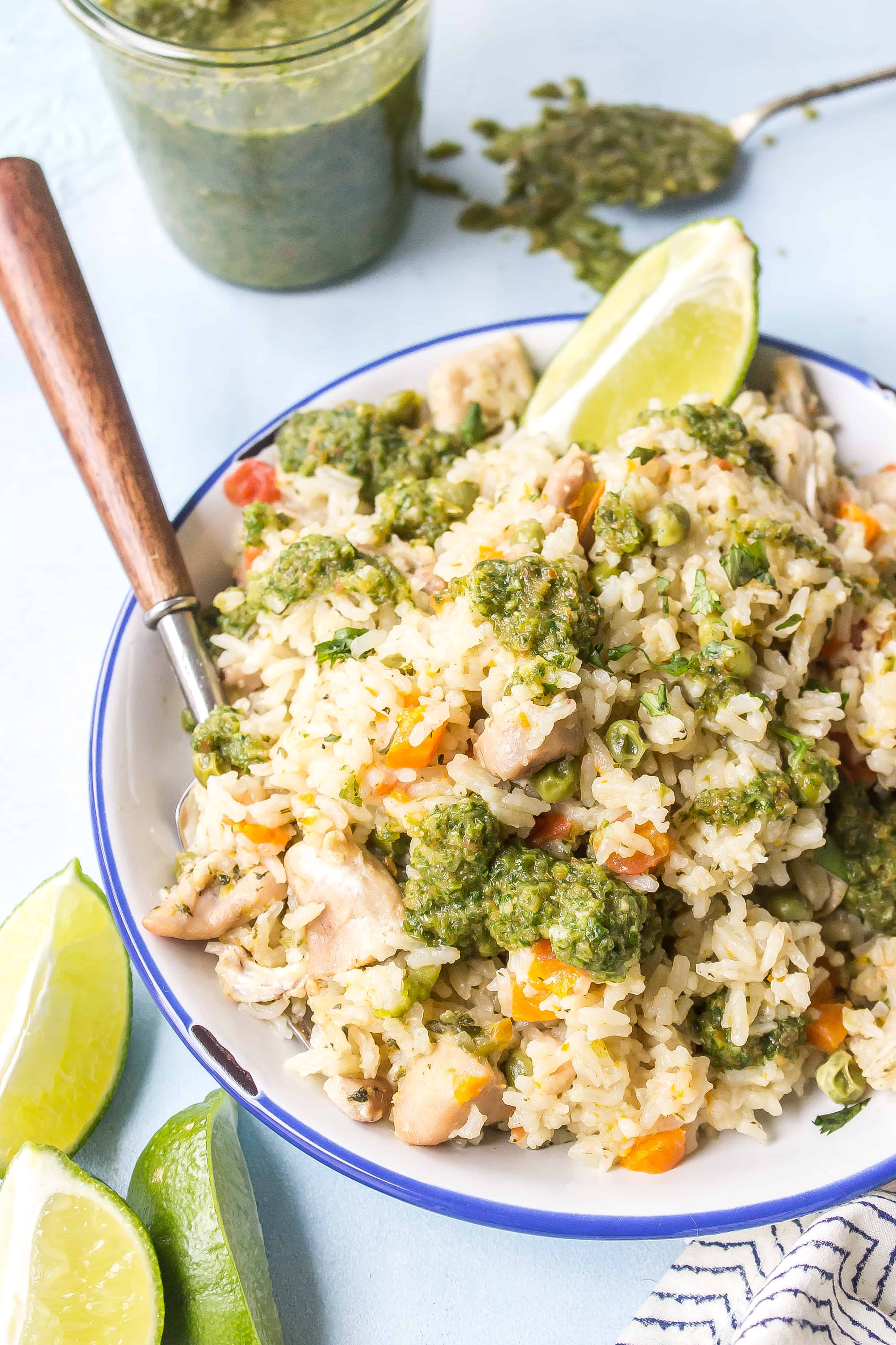Instant Pot Latin Chicken and Rice | Randa Nutrition