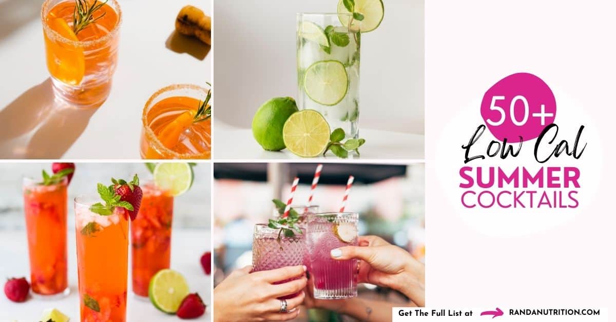 58 Healthy Summer Cocktails (Low Cal Low Sugar) | Randa Nutrition