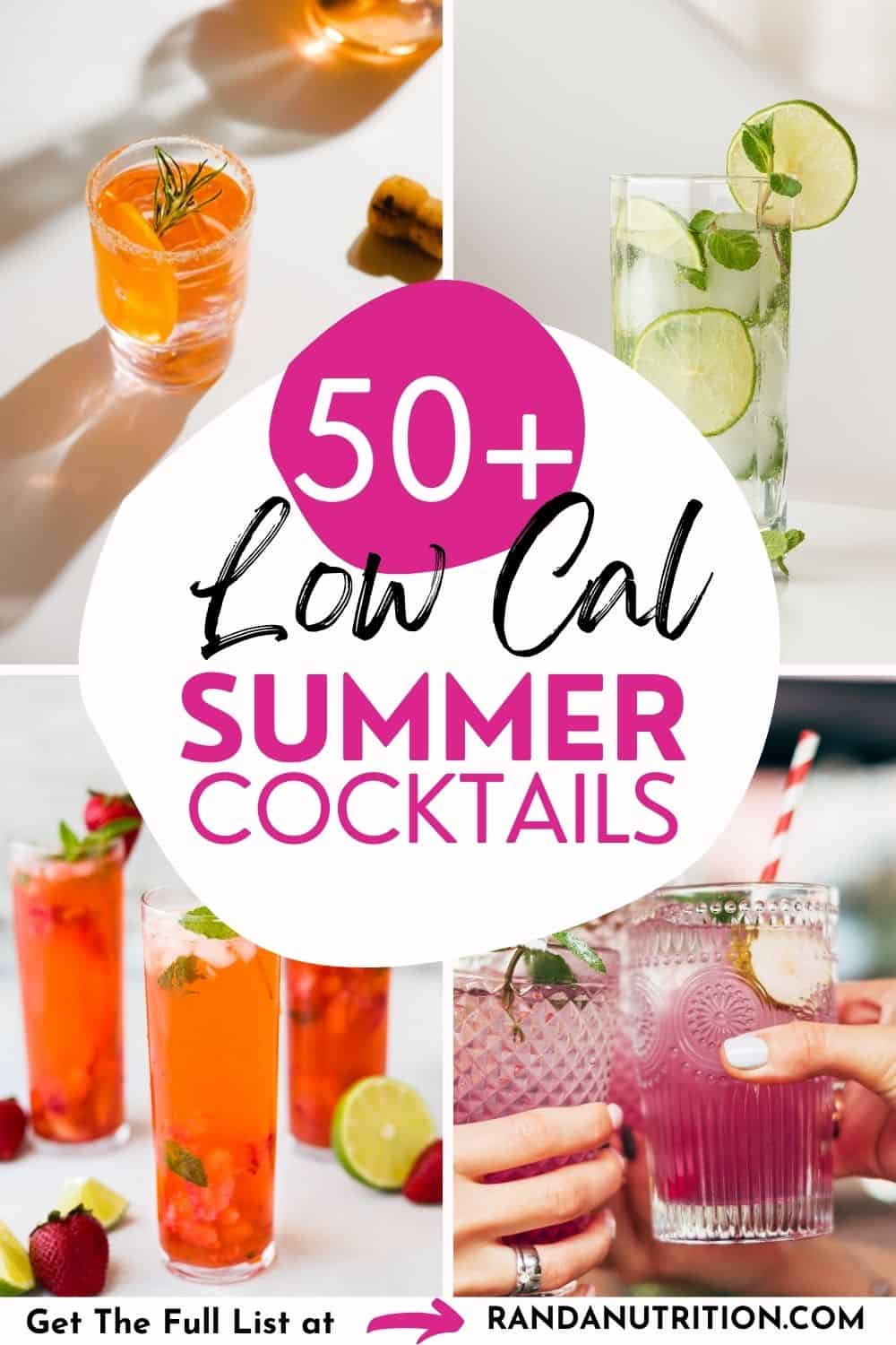 58 Healthy Summer Cocktails (Low Cal Low Sugar) | Randa Nutrition