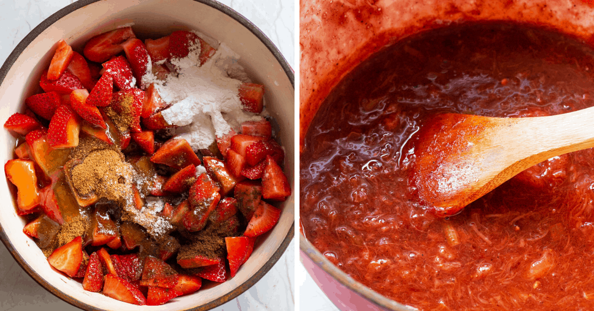 Healthy Strawberry Rhubarb Sauce Recipe (Paleo) | Randa Nutrition