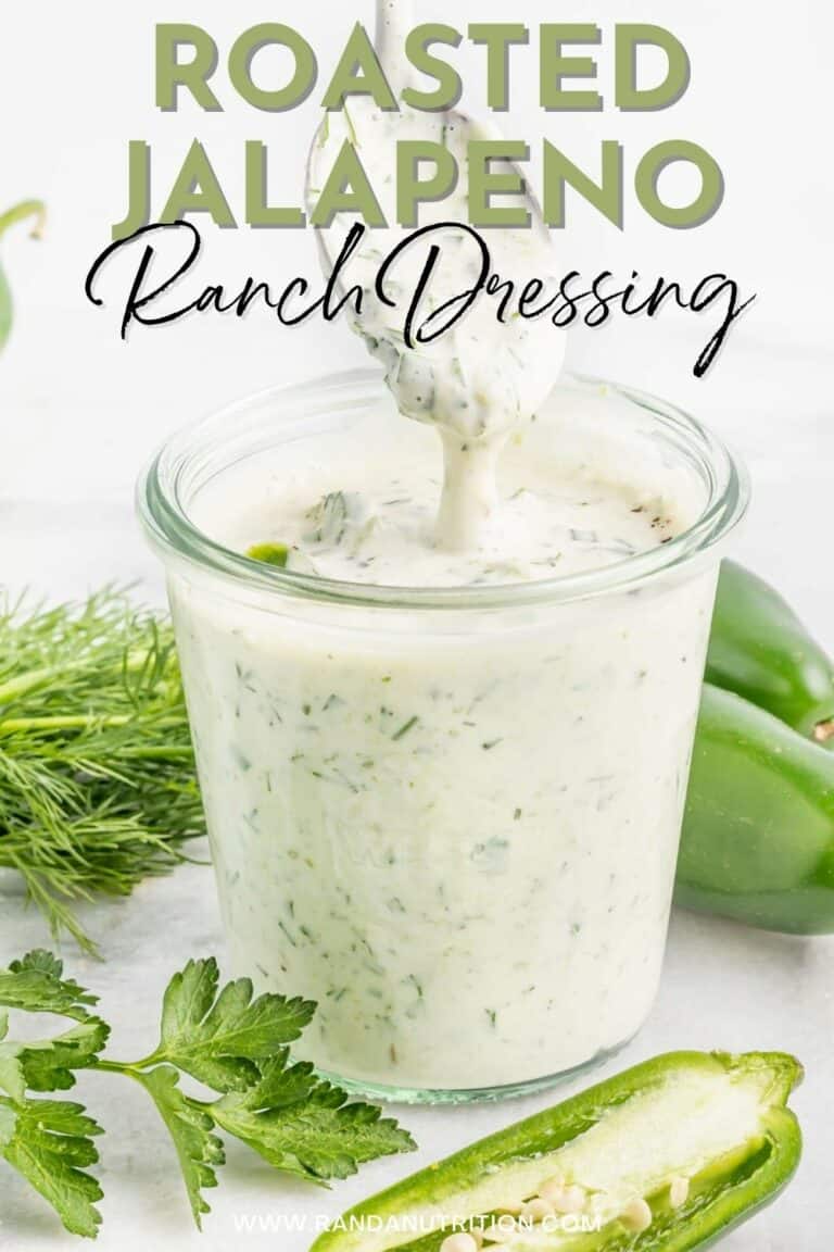 Roasted Jalapeno Ranch Dressing Recipe | Randa Nutrition
