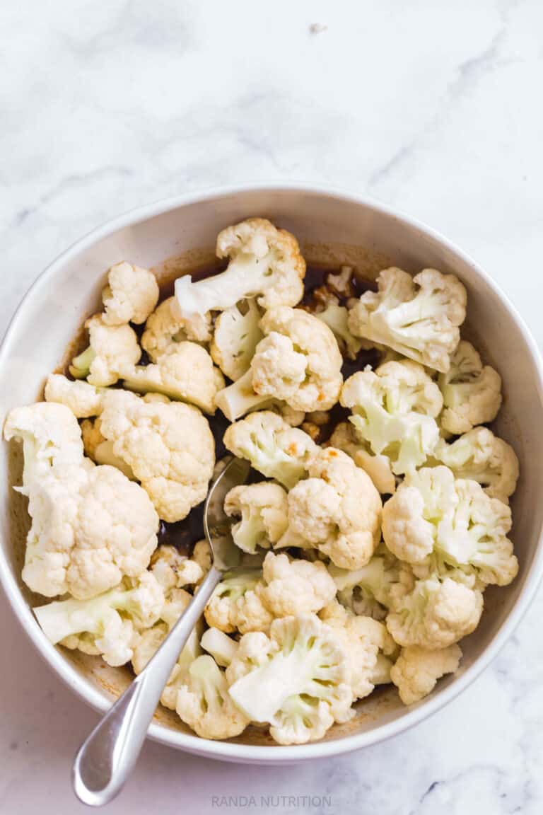 Air Fryer Asian Cauliflower Bites (Gluten Free) | Randa Nutrition