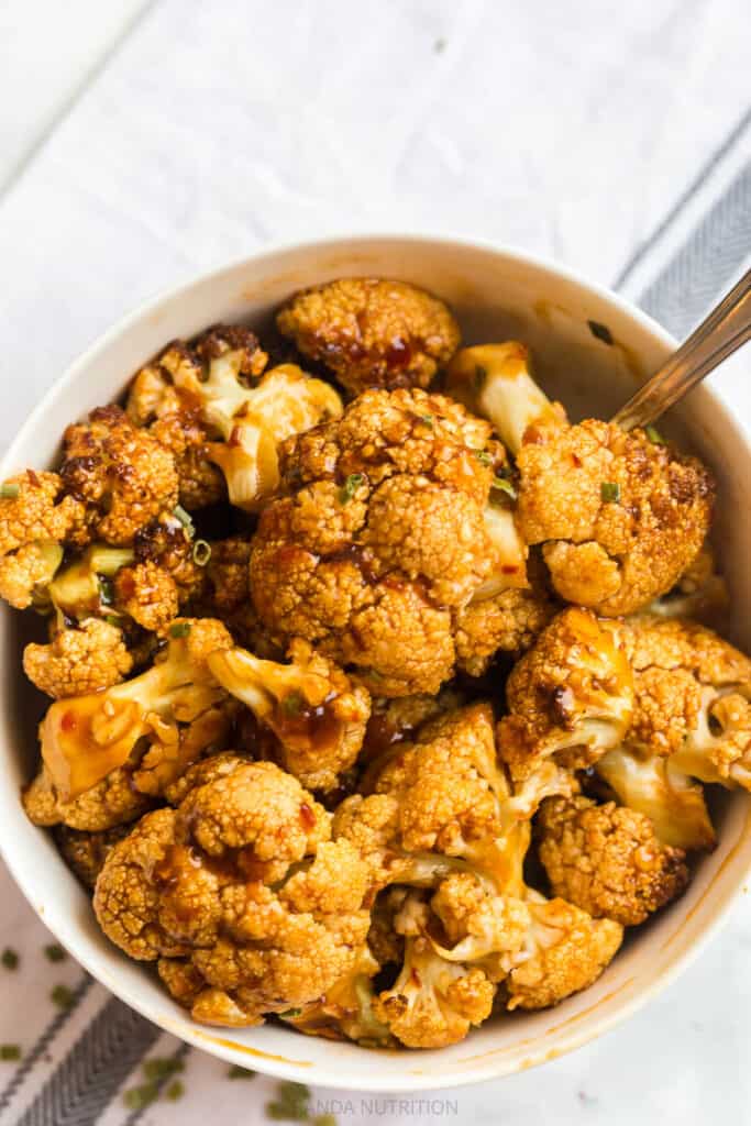 Air Fryer Asian Cauliflower Bites (Gluten Free) | Randa Nutrition
