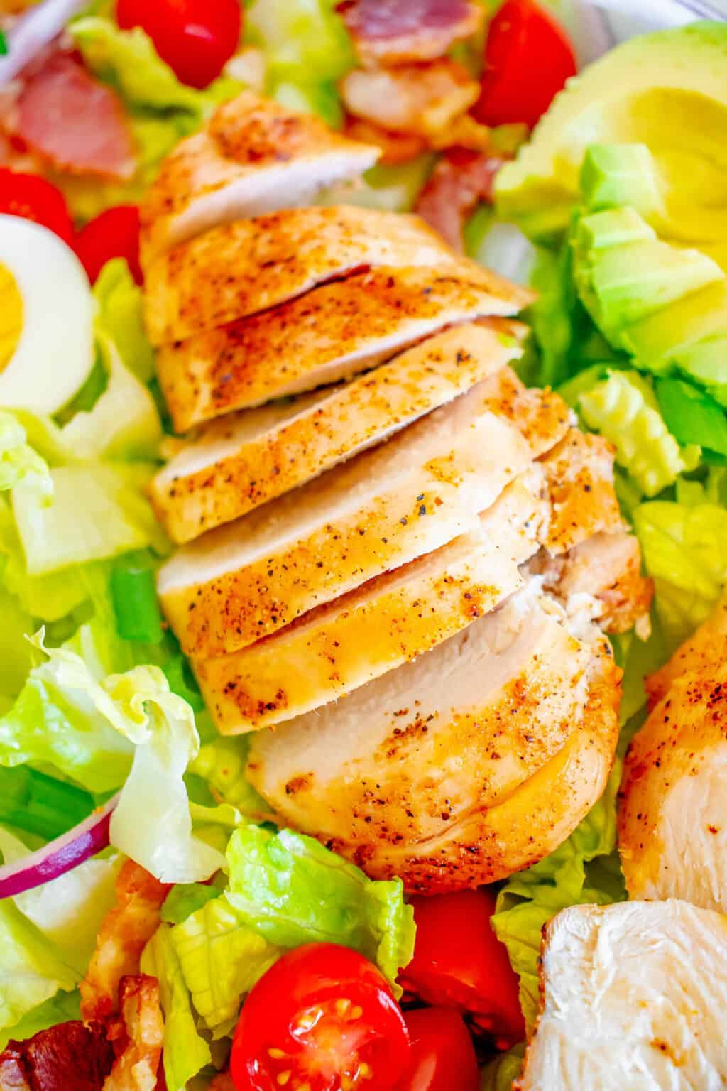 High Protein Chicken Club Salad | Randa Nutrition