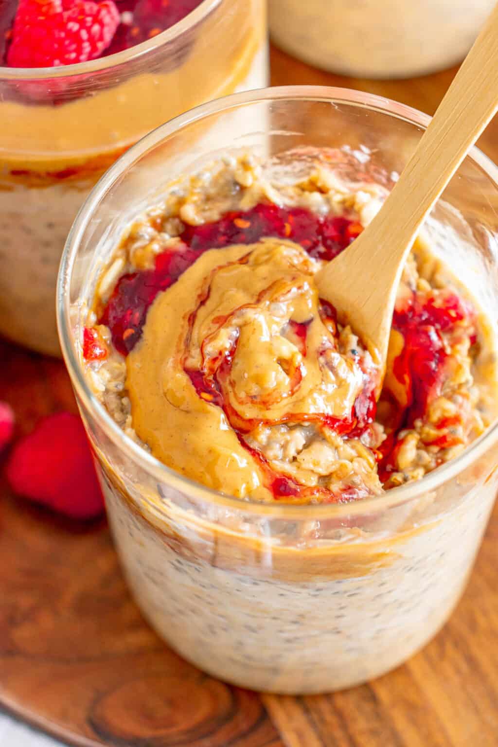 PB&J Overnight Oats Recipe (Gluten Free) | Randa Nutrition