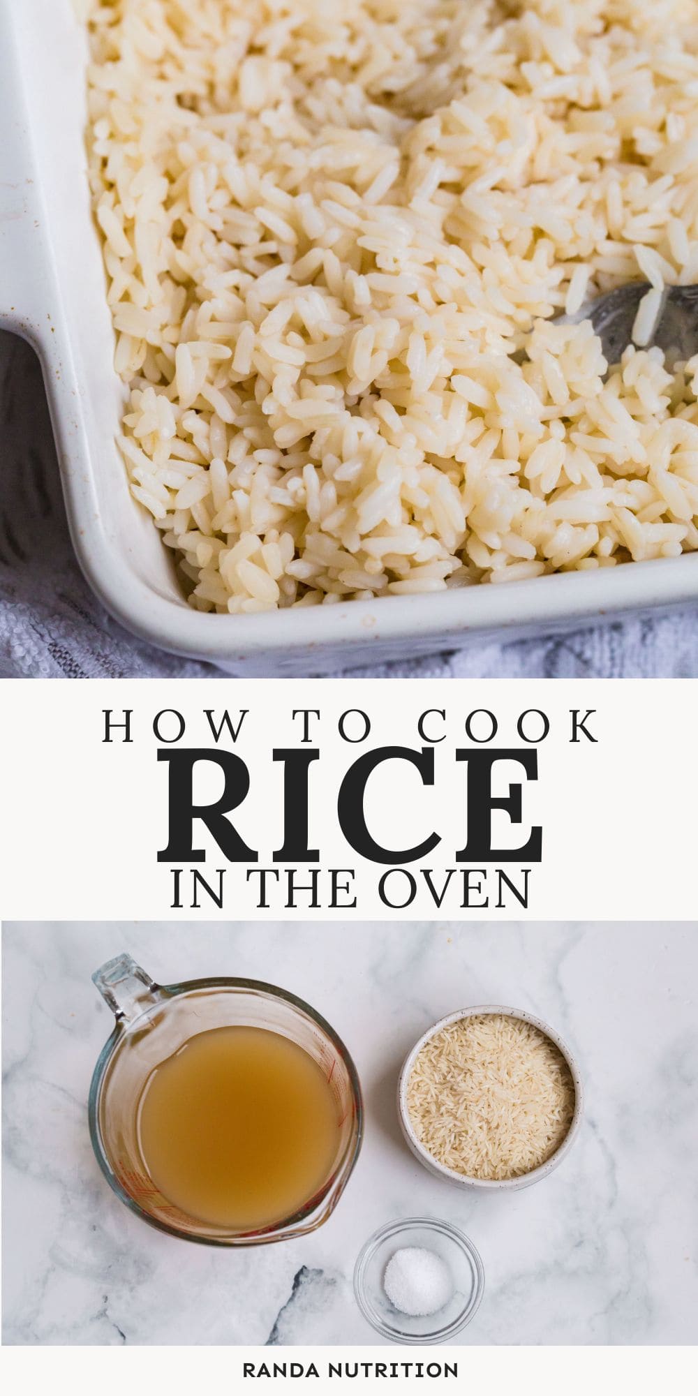 How to Cook Rice In The Oven (White, Brown, or Converted Rice) | Randa ...